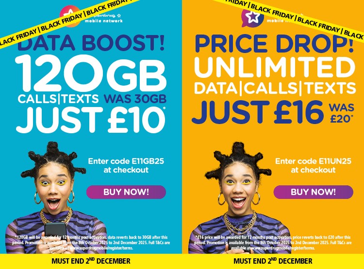 Home | Superdrug Mobile